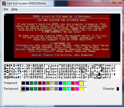 PabloDraw and ENDOOMs? - Welcome to the ZDoom Forums!
